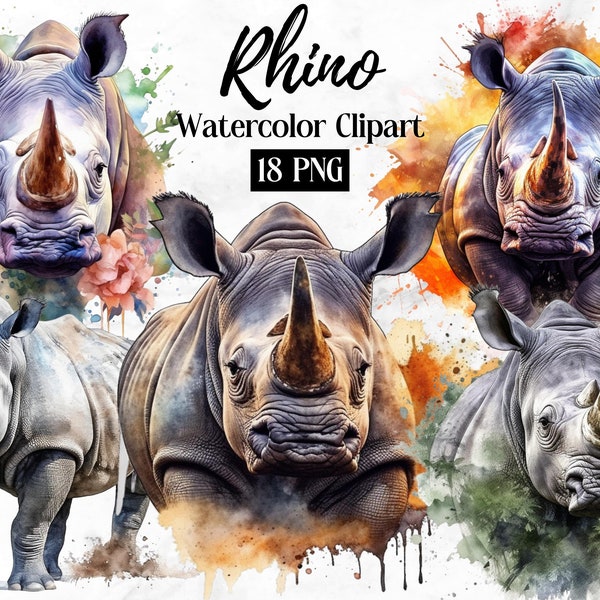 Rhinoceros Art - Etsy