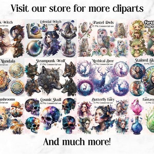 Skeleton Witch Clipart, Witch Clip Art Png Fantasy Magic Clip Art ...