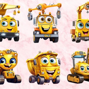 Cute Construction Vehicles Clipart, Contruction Vehicles for Kids ...