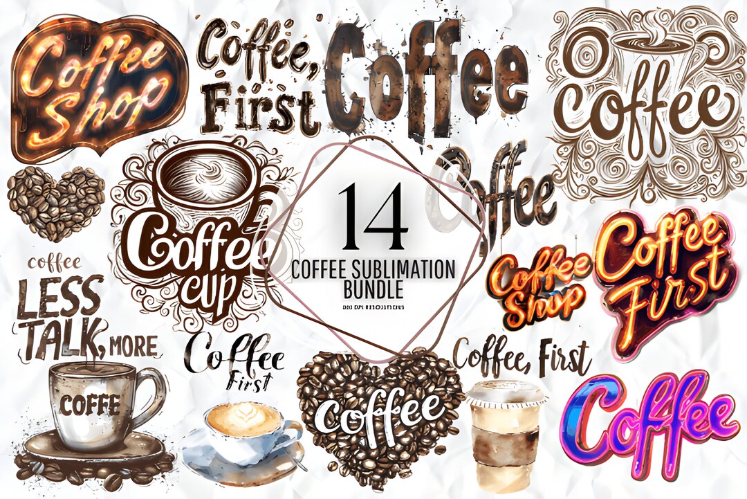 Coffee Sublimation Bundle Coffee PNG Bundle | Funny Coffee Mom Designs ...