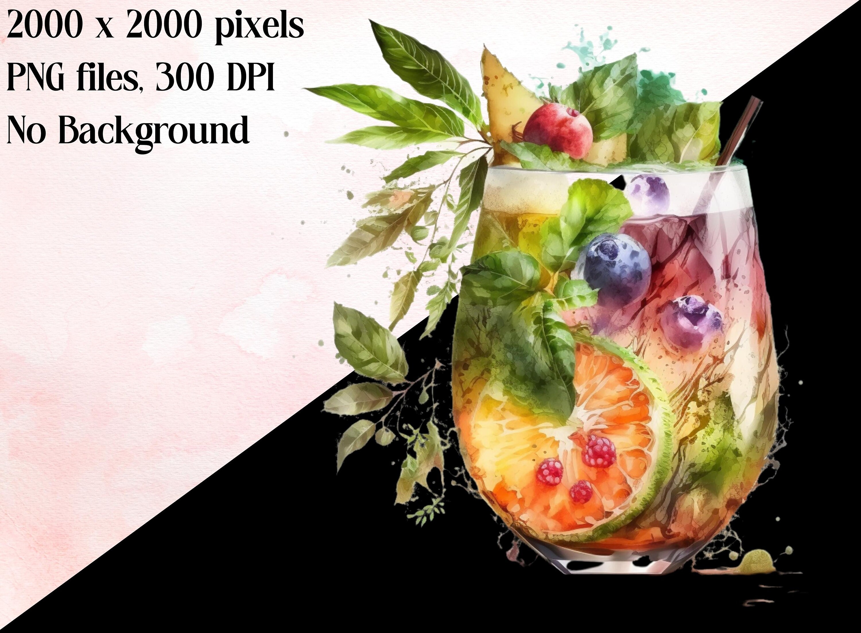 Watercolor Cocktails, Wedding Bar Menu, Cocktail Art, Watercolor ...