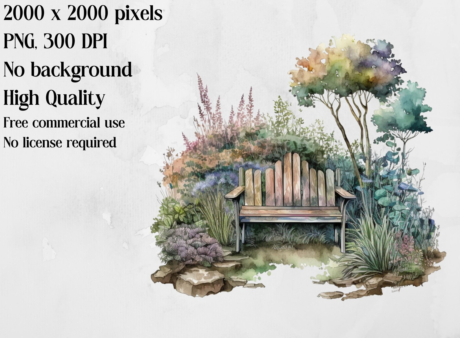 Watercolour Garden Secret Corner Clipart Bundle, Magical Clipart ...