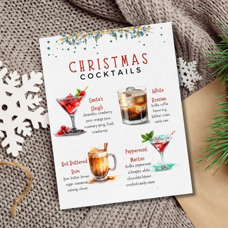 Cocktail Menu - Etsy