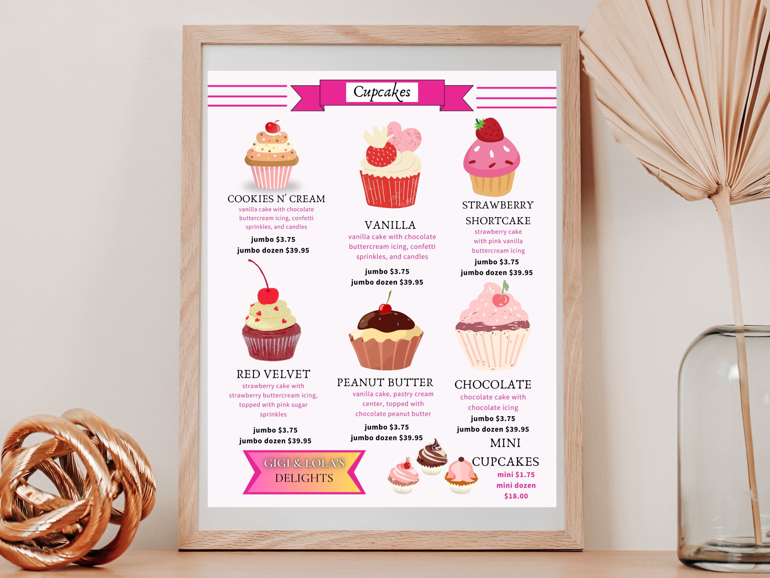 Bakery Menu Template, Dessert Menu Template, Sweet Treats Pricelist ...