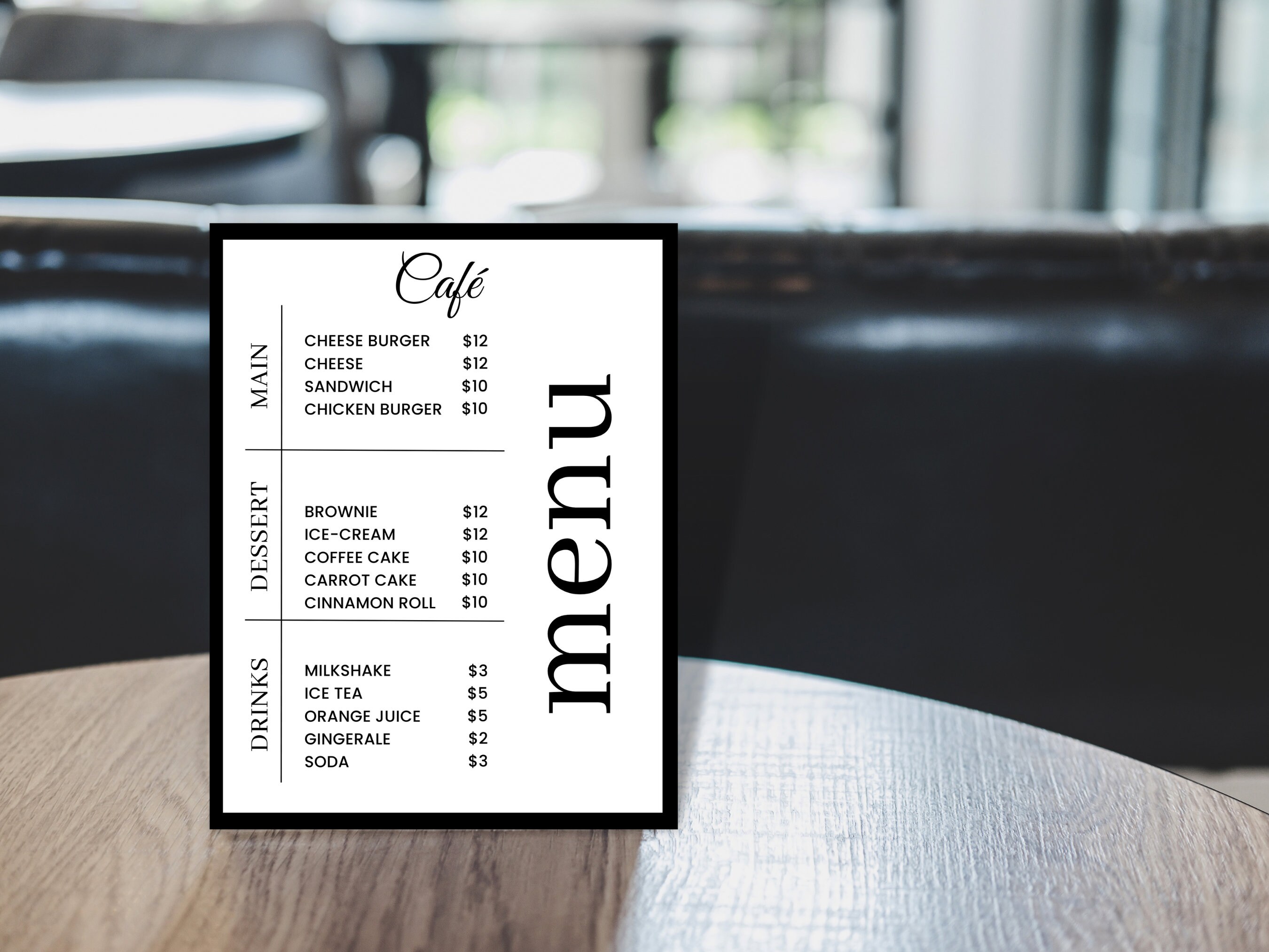 Food Menu Template, Simple Restaurant Food Menu, Business Menu Template ...