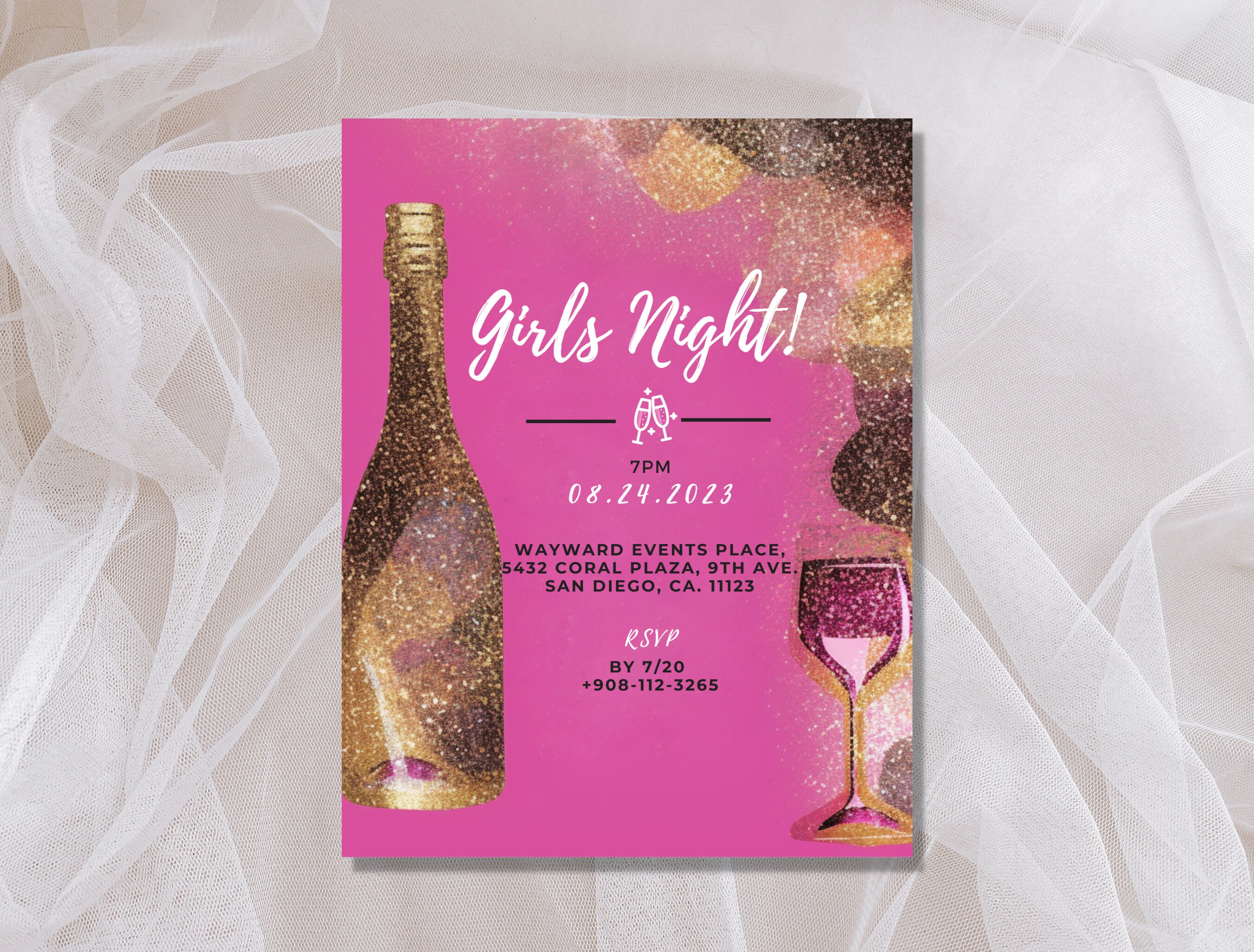 Girls Night Out Invitation Girls Night Invite Digital - Etsy