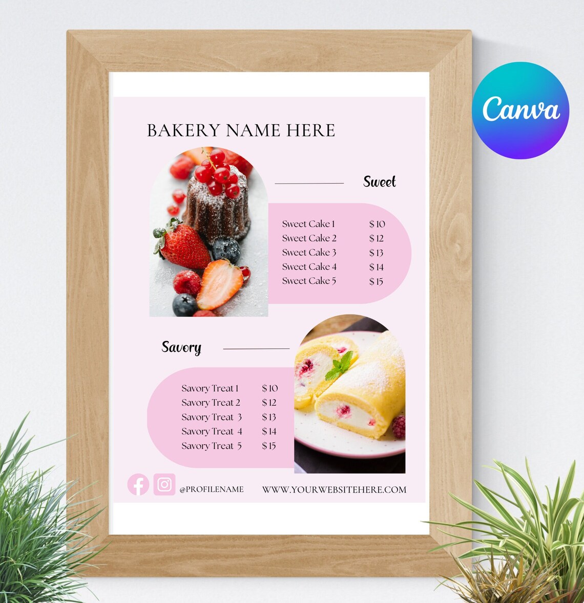 Bakery Menu, Bakery Pricelist Template, Bakery Flyer, Bakery Menu ...