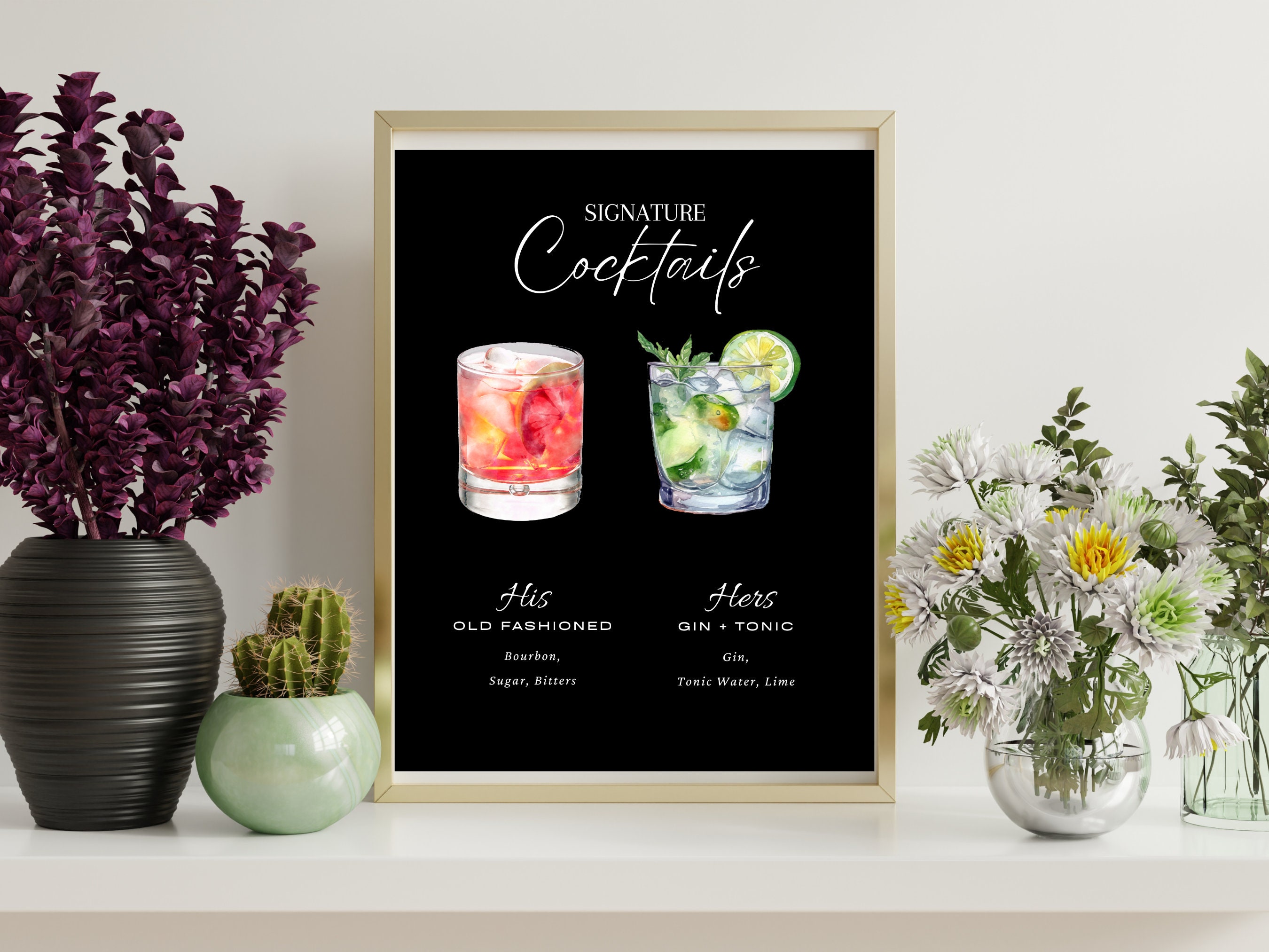 Bar Menu Template Drink Menu Template Customizable Cocktail - Etsy Canada