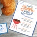 Father's Day Menu Card, BBQ Menu Template, Father's Day Grilling, Food ...