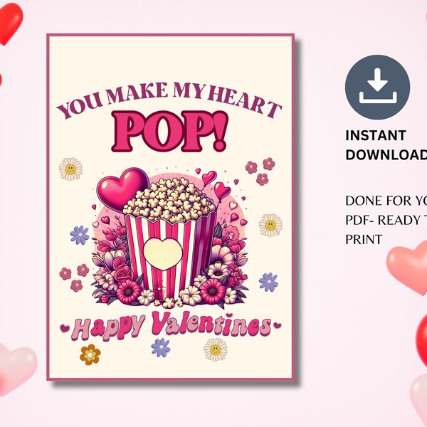 Printable Popcorn - Etsy