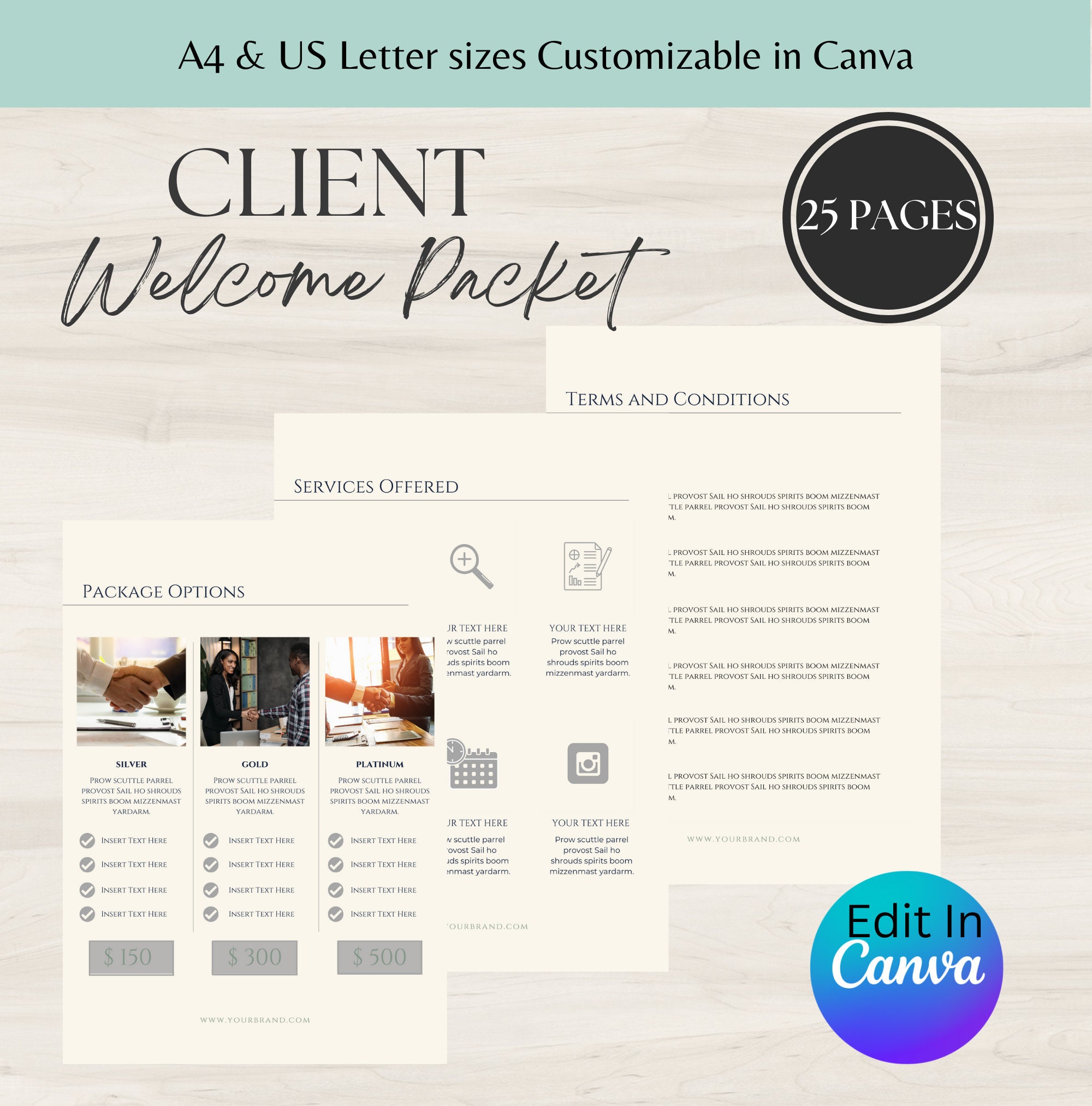 Client Welcome Packet, Client Forms, Information Form, Client Guide ...