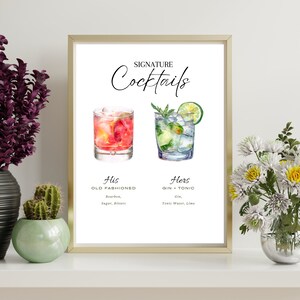Bar Menu Template, Drink Menu Template, Customizable Cocktail Menu ...