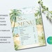 Beach Bar Menu Template, Drink Menu Template, Customizable Drink Menu ...