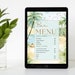 Beach Bar Menu Template, Drink Menu Template, Customizable Drink Menu ...