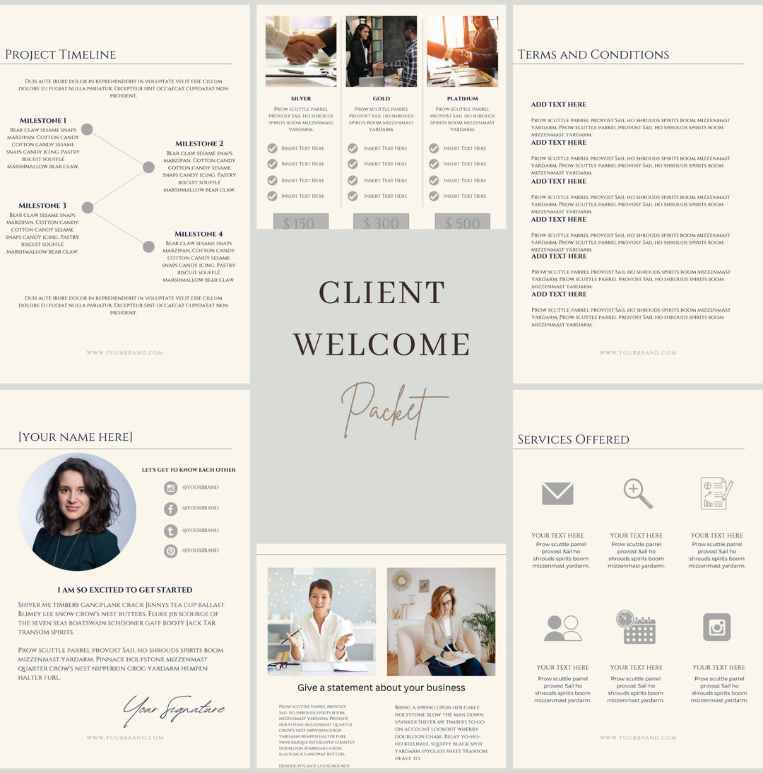 Client Welcome Packet, Client Forms, Information Form, Client Guide ...