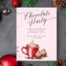 Hot Chocolate Party Invitation Template, Hot Chocolate Printable Card ...
