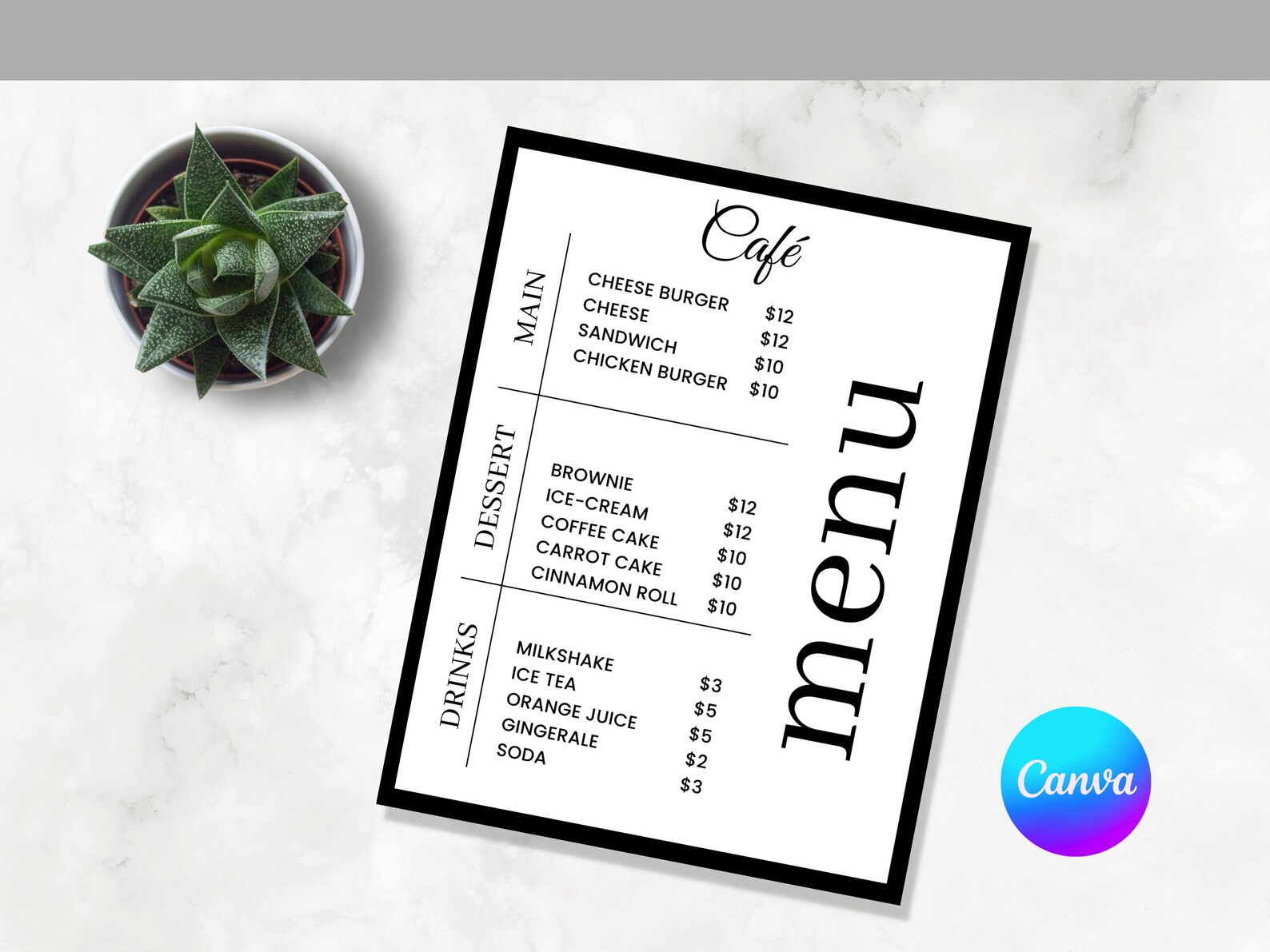 Food Menu Template, Simple Restaurant Food Menu, Business Menu Template ...