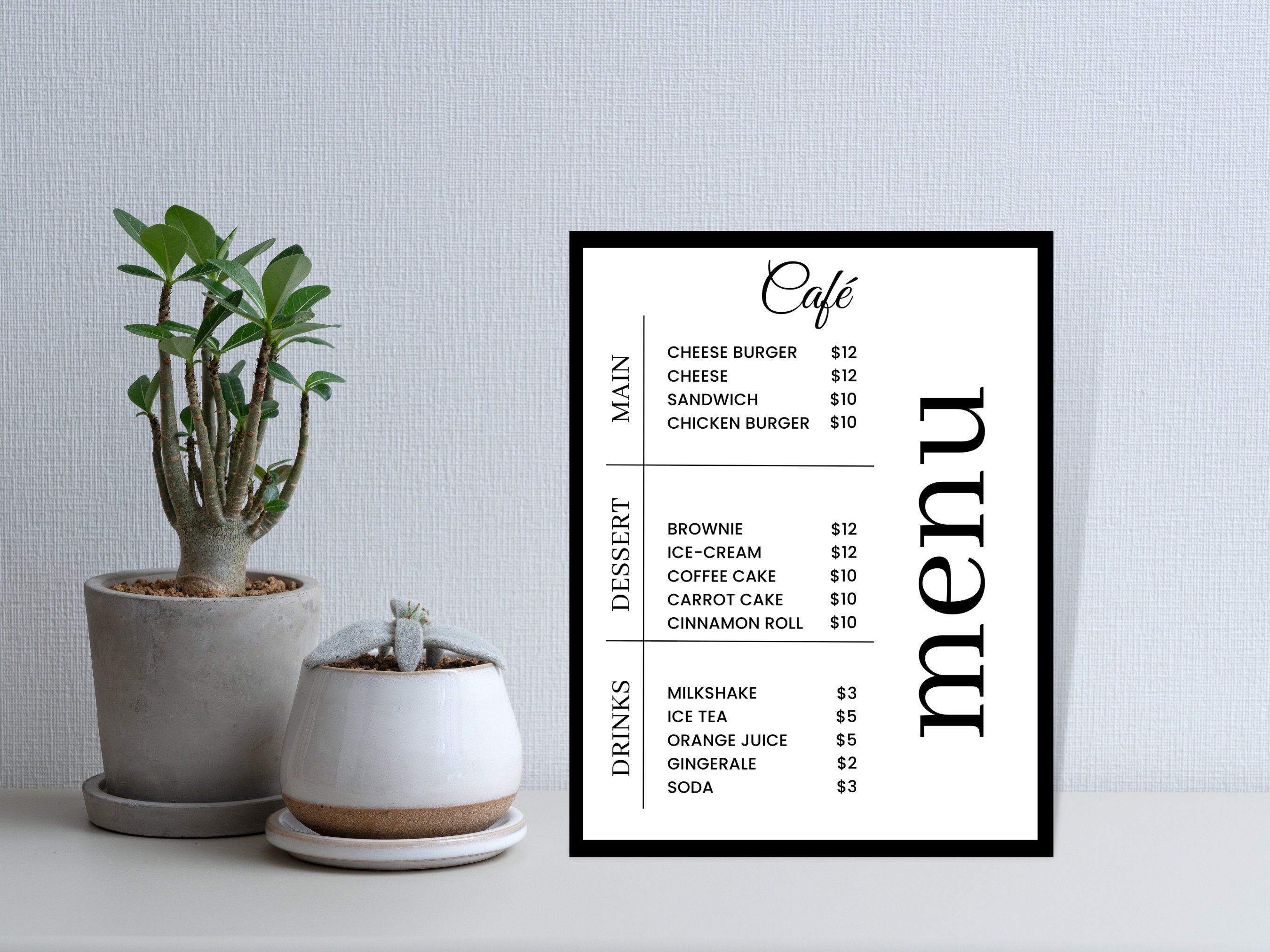 Food Menu Template, Simple Restaurant Food Menu, Business Menu Template ...