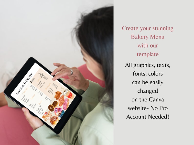 Bakery Menu Template, Dessert Menu Template, Sweet Treats Pricelist ...