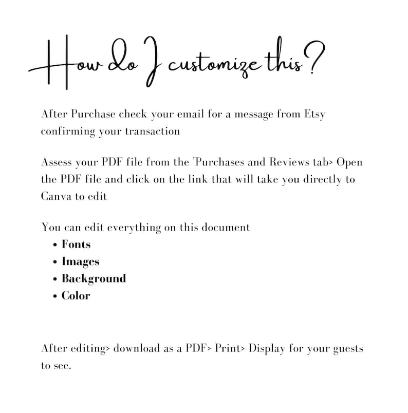 Bar Menu Template, Drink Menu Template, Customizable Drink Menu, Girls ...