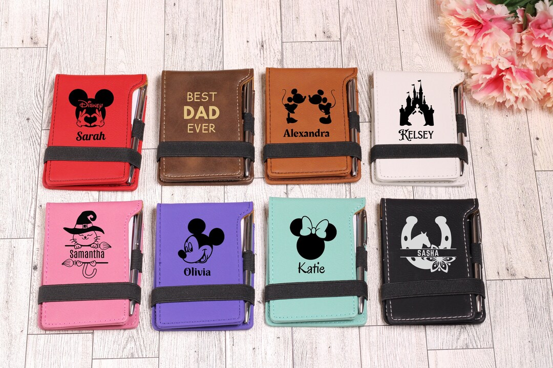 Custom Leatherette Mini Notepad, Personalized Notepad, To-do List ...