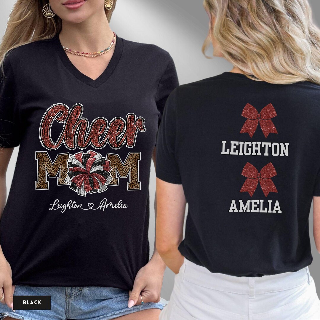Custom Cheer Mom Shirt, Team Cheer Stuff for Mom, Cheerleader Gift ...
