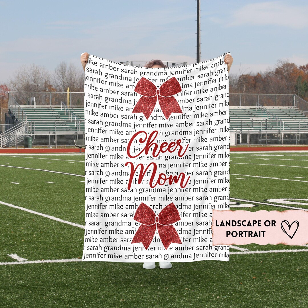 Custom Cheer Gifts Personalized Name Senior Dance Blanket Cheer Grandma ...