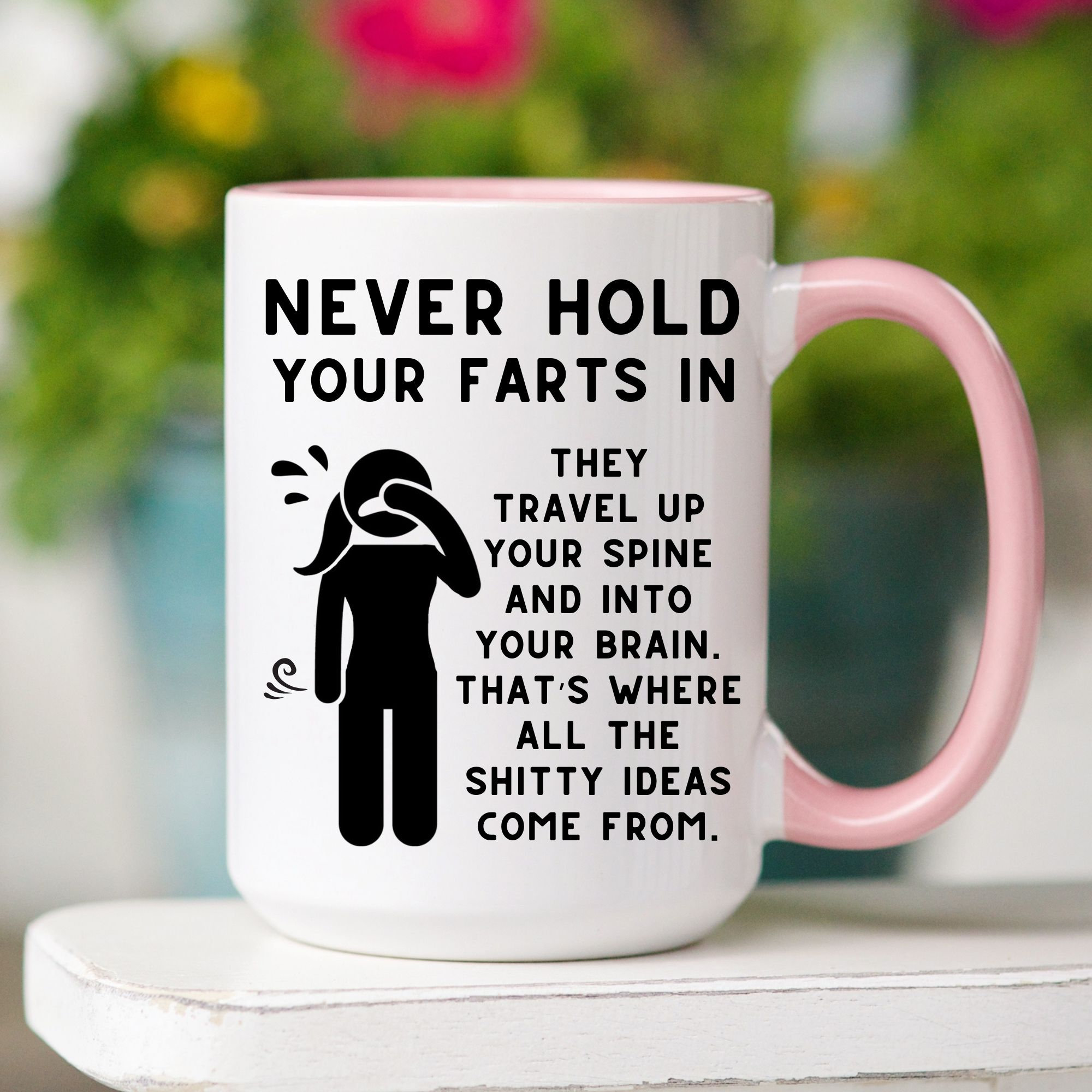 Gag Gifts for Men, Funny Over the Hill Coffee Mug, Senior Citizen Gag ...
