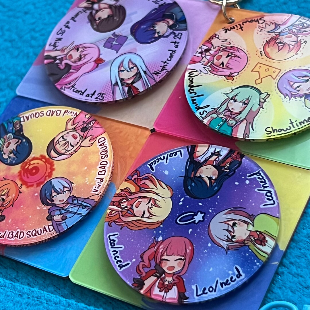 Project Sekai 2" Spinning Disk Keychain (leo/need, More More Jump ...