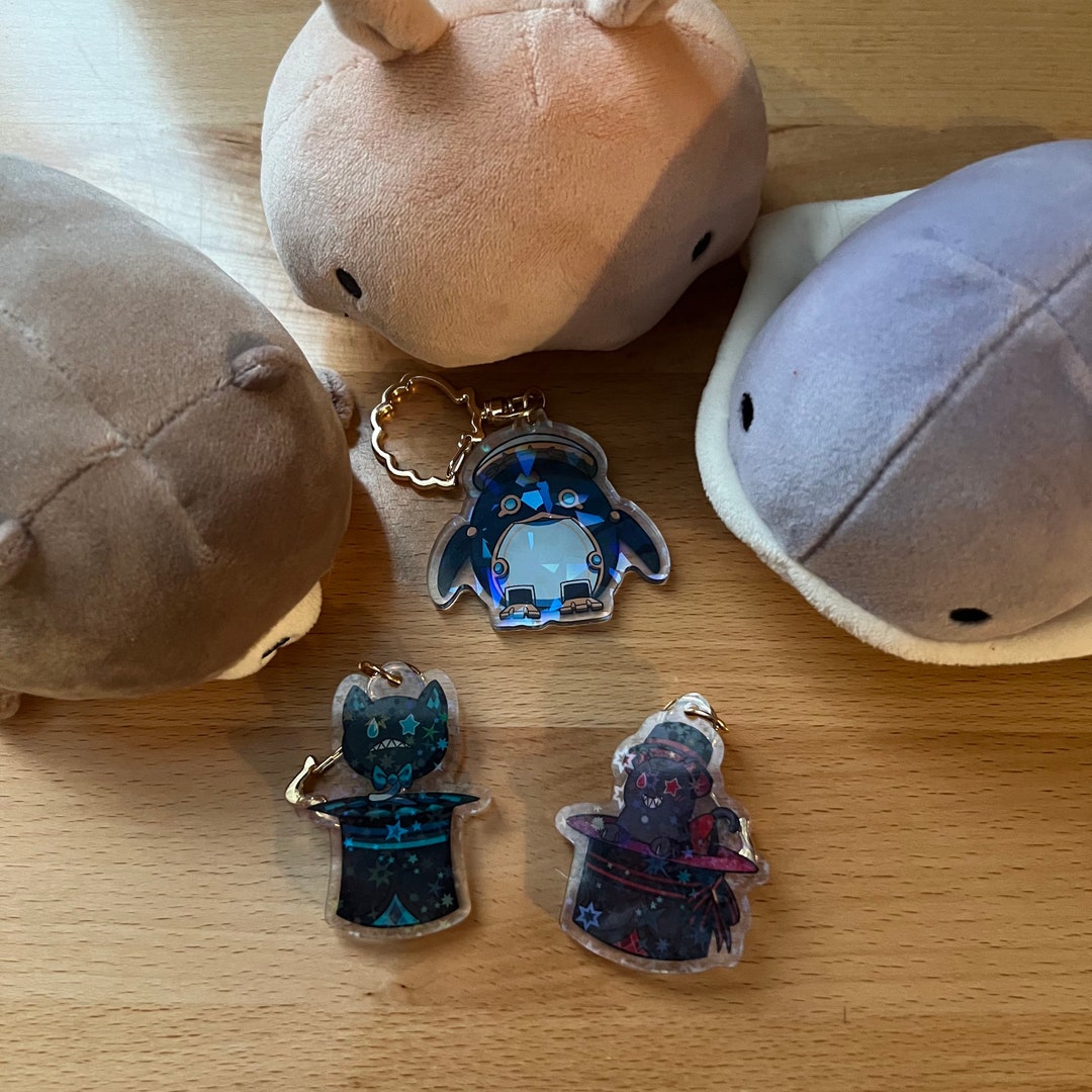 Genshin Impact Fontaine Lyney Lynette Freminet 2" Holographic Keychains ...