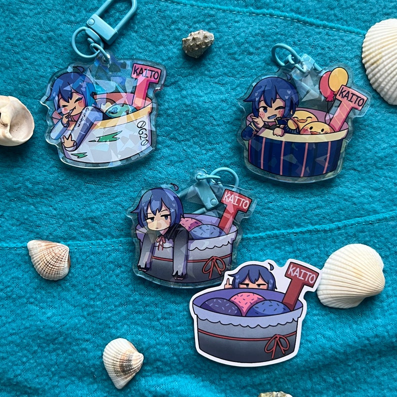 Project Sekai Vocaloid KAITO 2" Holographic Keychains - Etsy