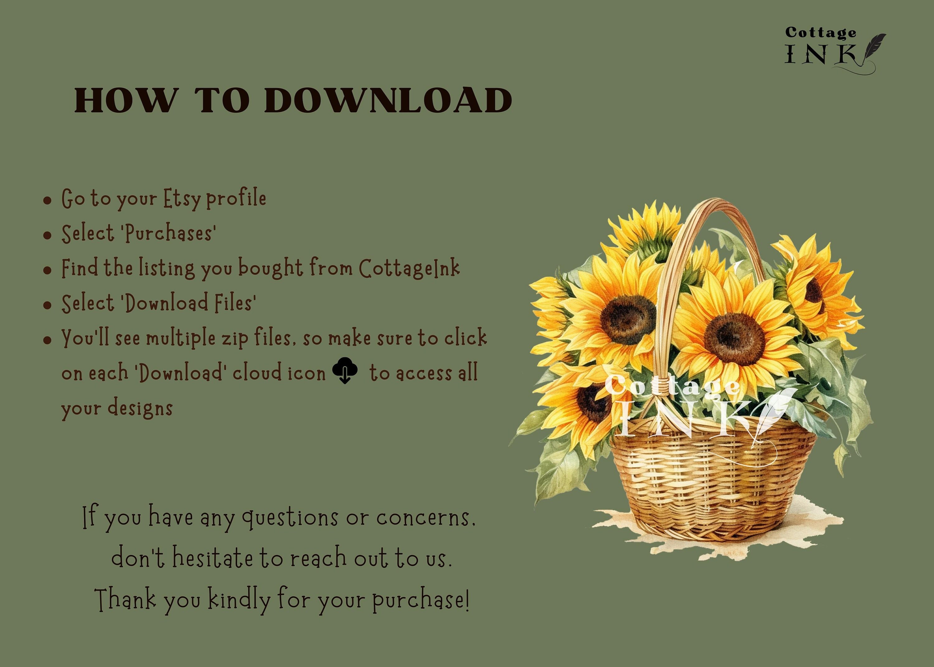 Watercolor Sunflower Clipart Bundle, Fall Summer Sunflower PNG, Floral ...