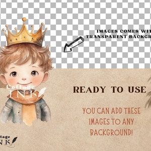 Watercolour Little Prince Clipart Bundle, Whimsical Fairytale Cliparts ...