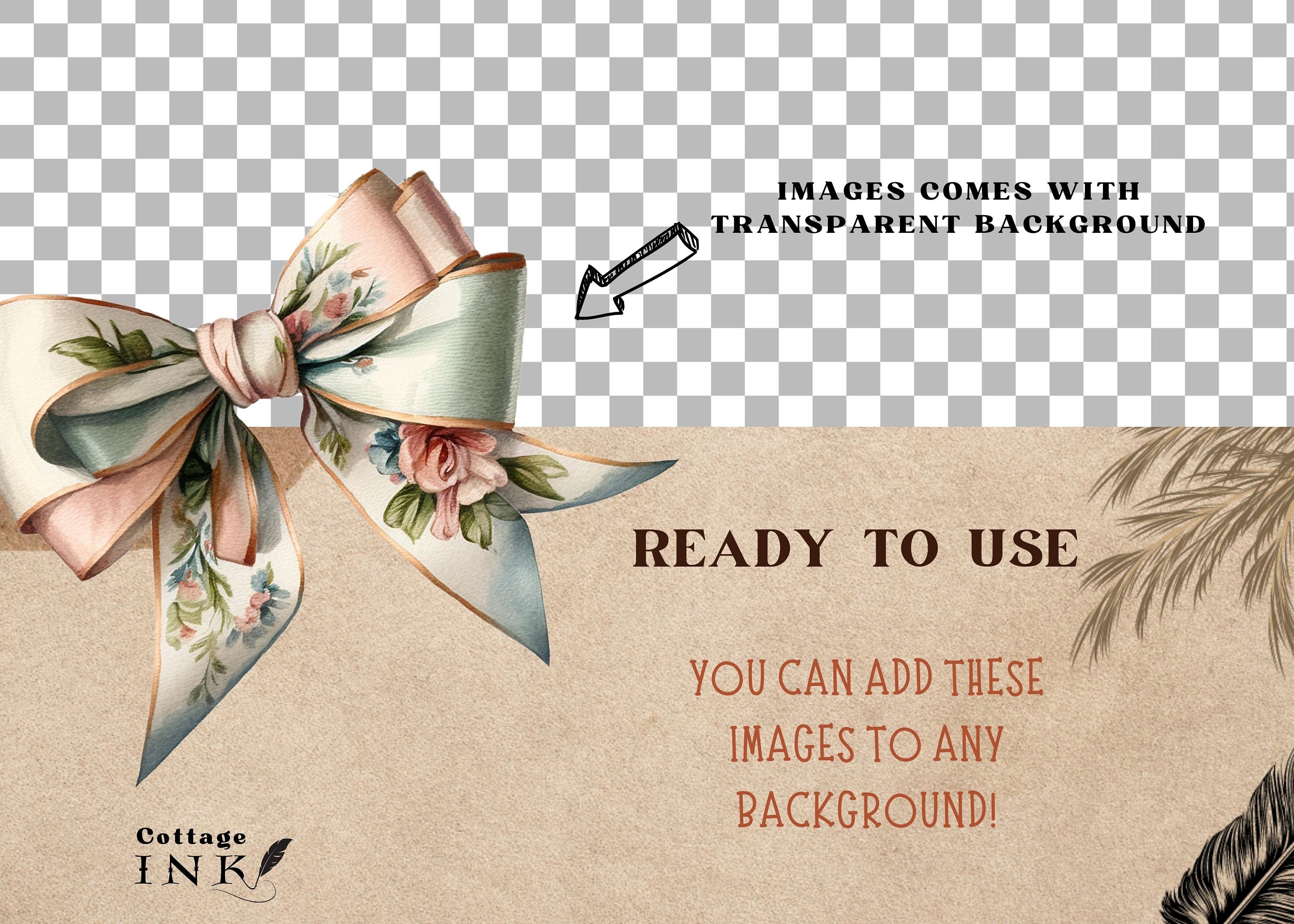 Vintage Bows Clipart Bundle Watercolor Ribbon Bow PNG - Etsy