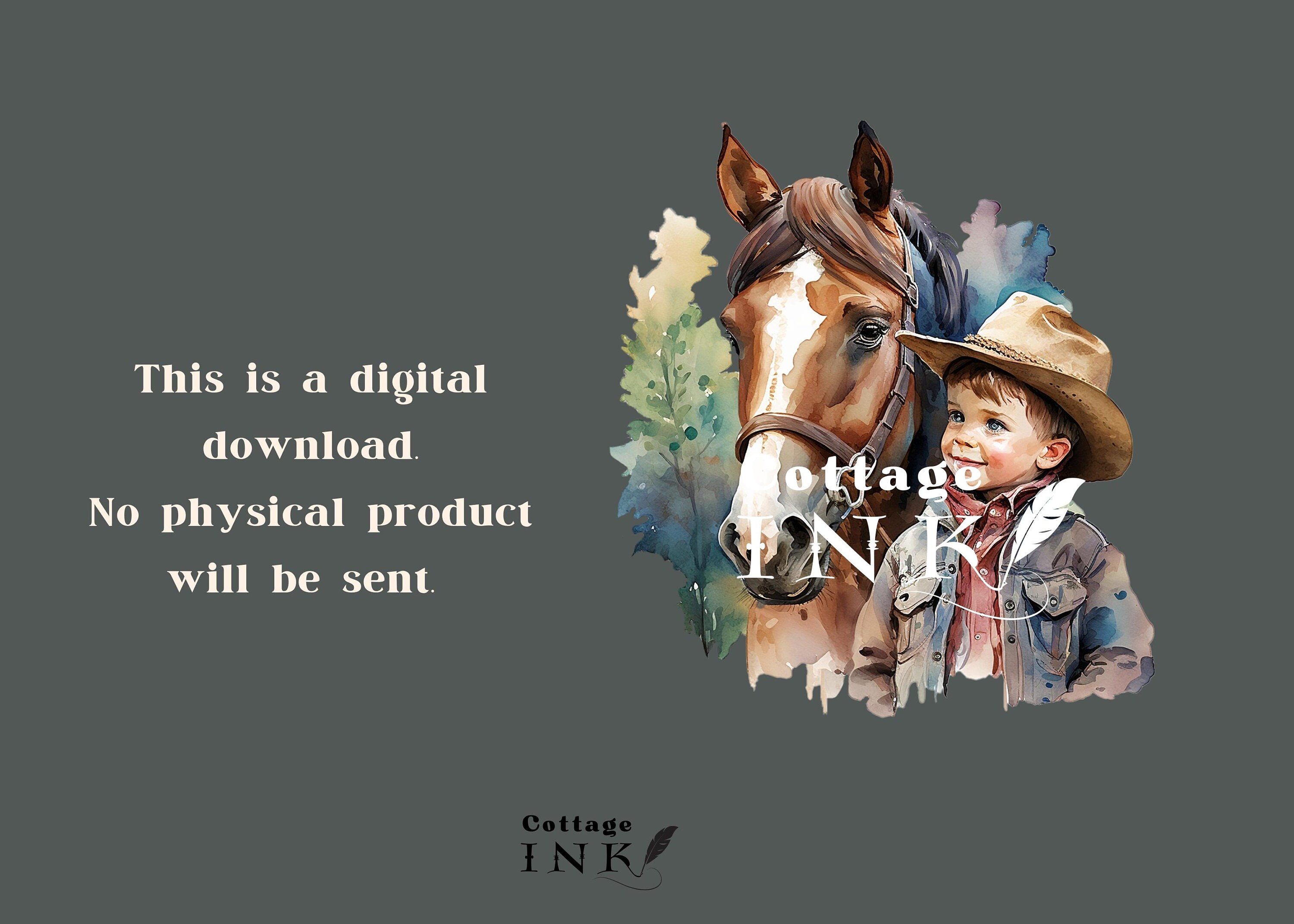 Watercolor Cowboy Baby Clipart, Adventure Cowboy Cliparts, Wild West ...