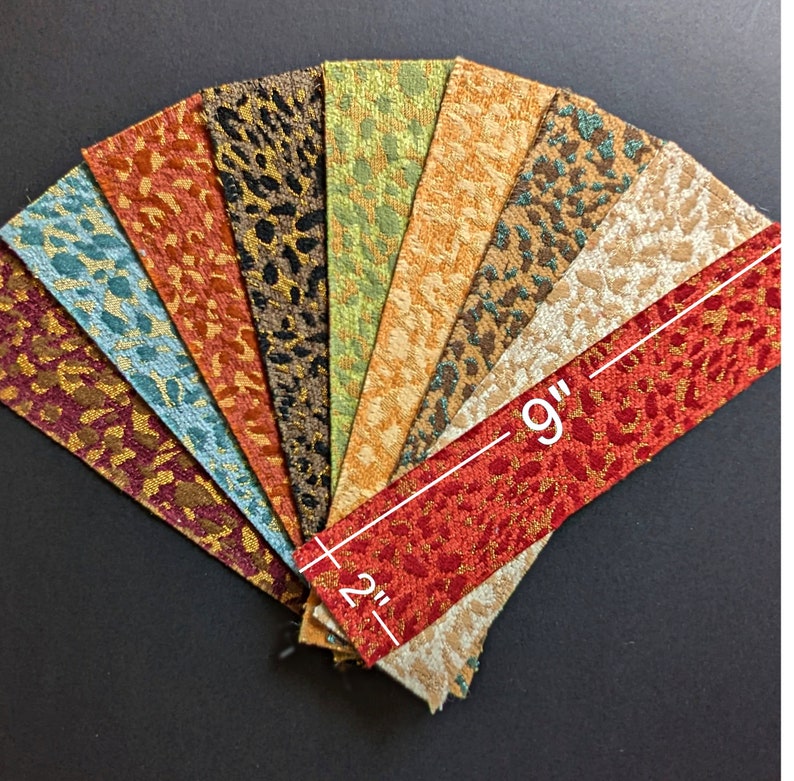 Leopard Spots Chenille Jacquard Paper Backed Fabric Pieces :LP1 - Etsy