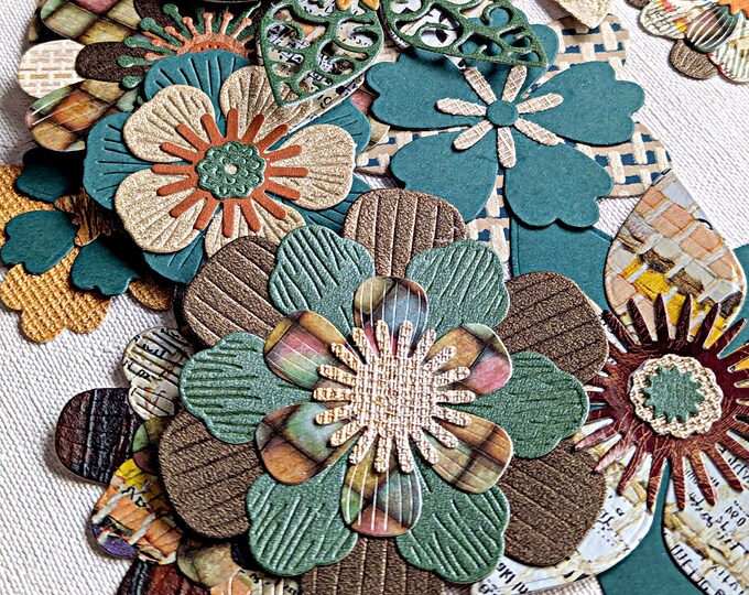 Layered Die Cut Paper Flowers, Cardmaking Flowers || :PLB* - Etsy