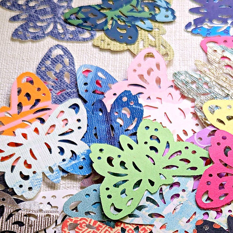 Die Cut Butterflies | Sets of 20 Butterflies | Random Mixed Color ...
