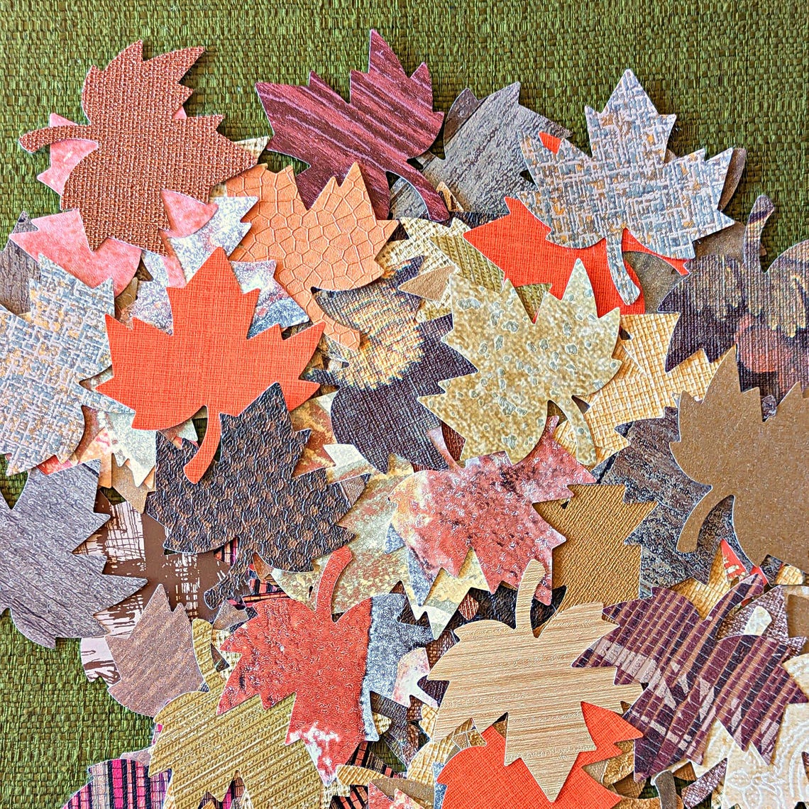 Big Autumn Leaves | Maple Leaf Mix | Assorted Colors Patterns - Etsy