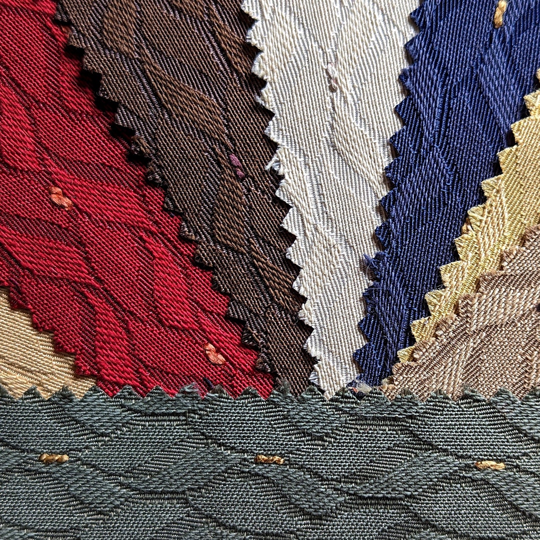 14 Colors 14 Pieces Fabric Swatches Plaid Pattern Wavy Pattern - Etsy