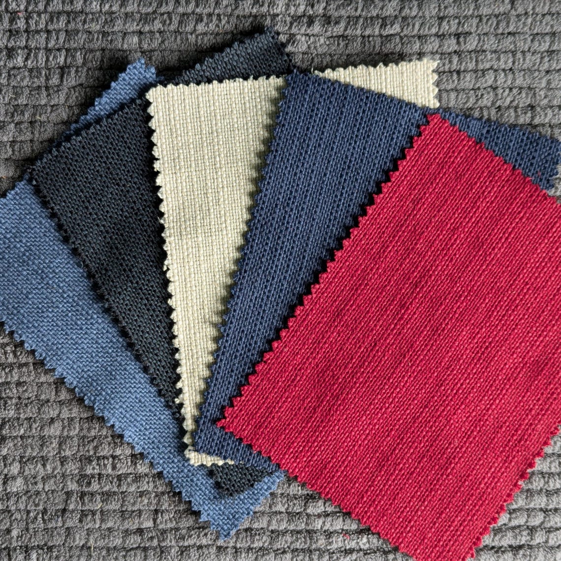 Woven Fabric Samples Linen Look Fabric :FNC - Etsy