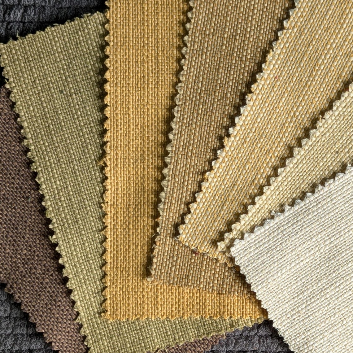 Woven Fabric Samples Linen Look Fabric :FNC - Etsy