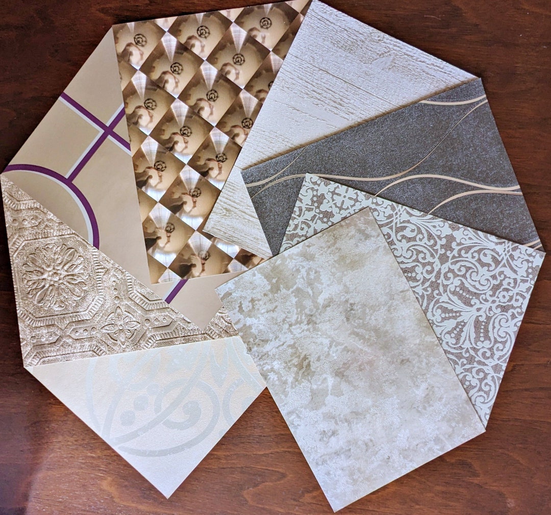 Metallic Wallpaper Sample Sheets Large Scrapbooking Sheets Card Making ...