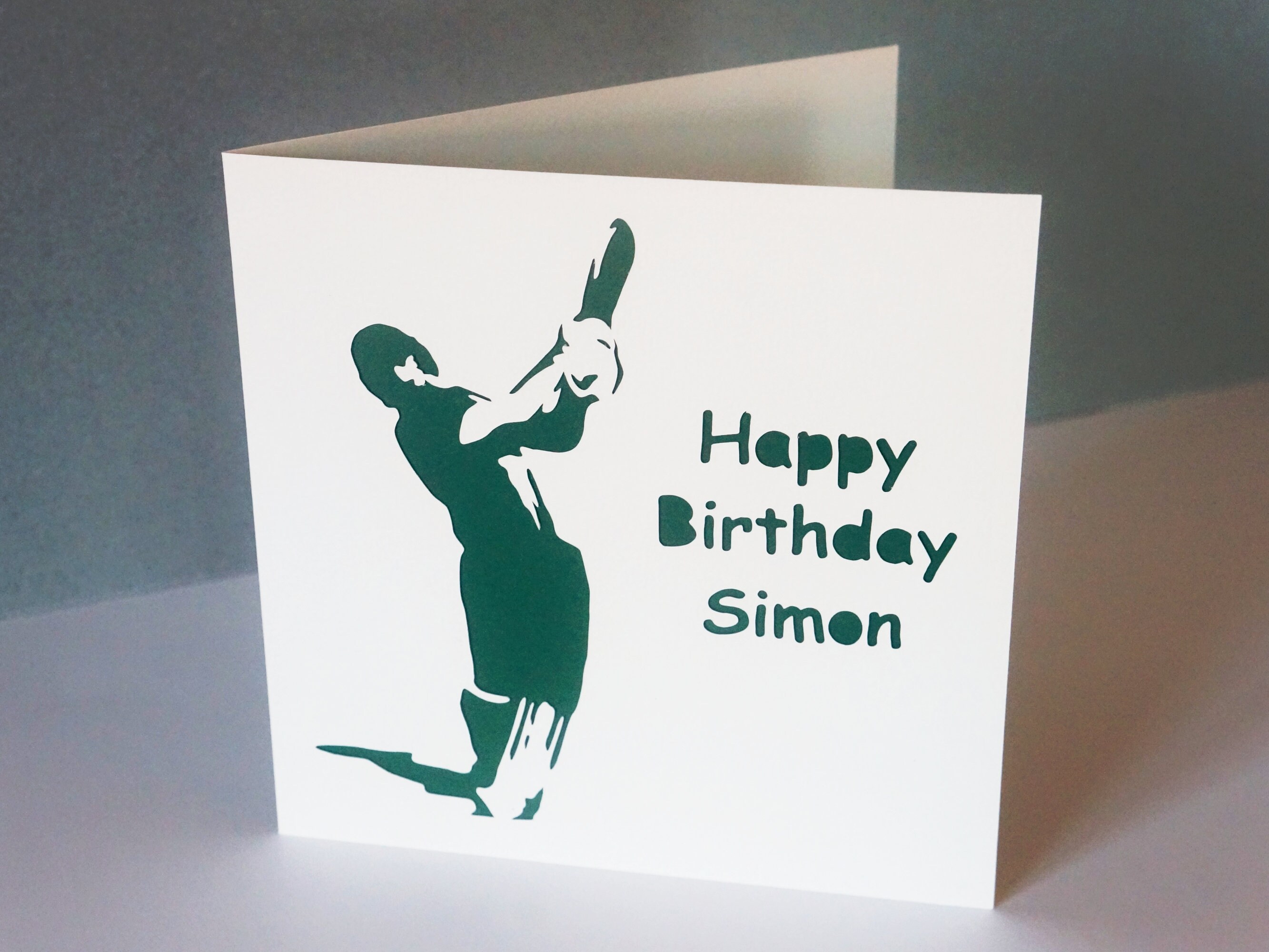 Personalised Cricket Birthday Card for Cricketer or Cricket - Etsy