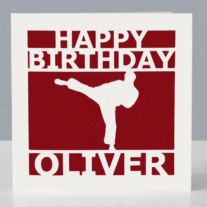 Karate Birthday Card - Etsy