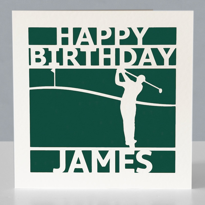 Golf Birthday Card - Etsy