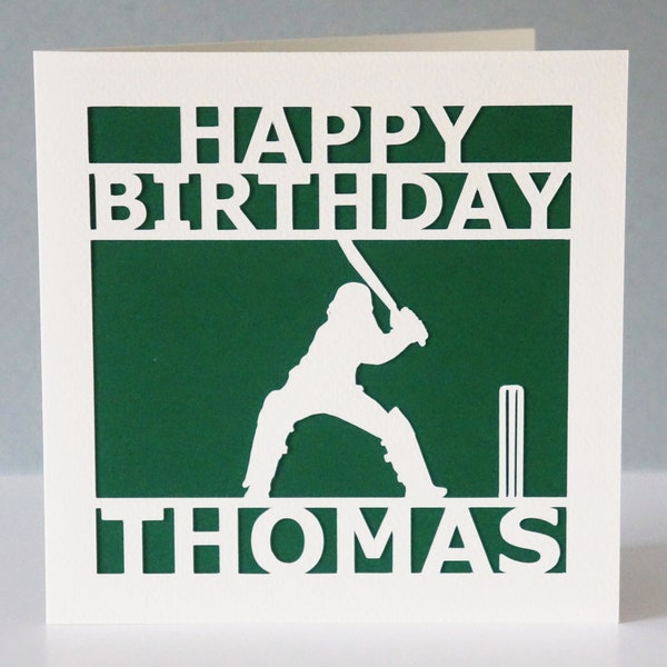 Cricket Birthday Card Etsy Uk