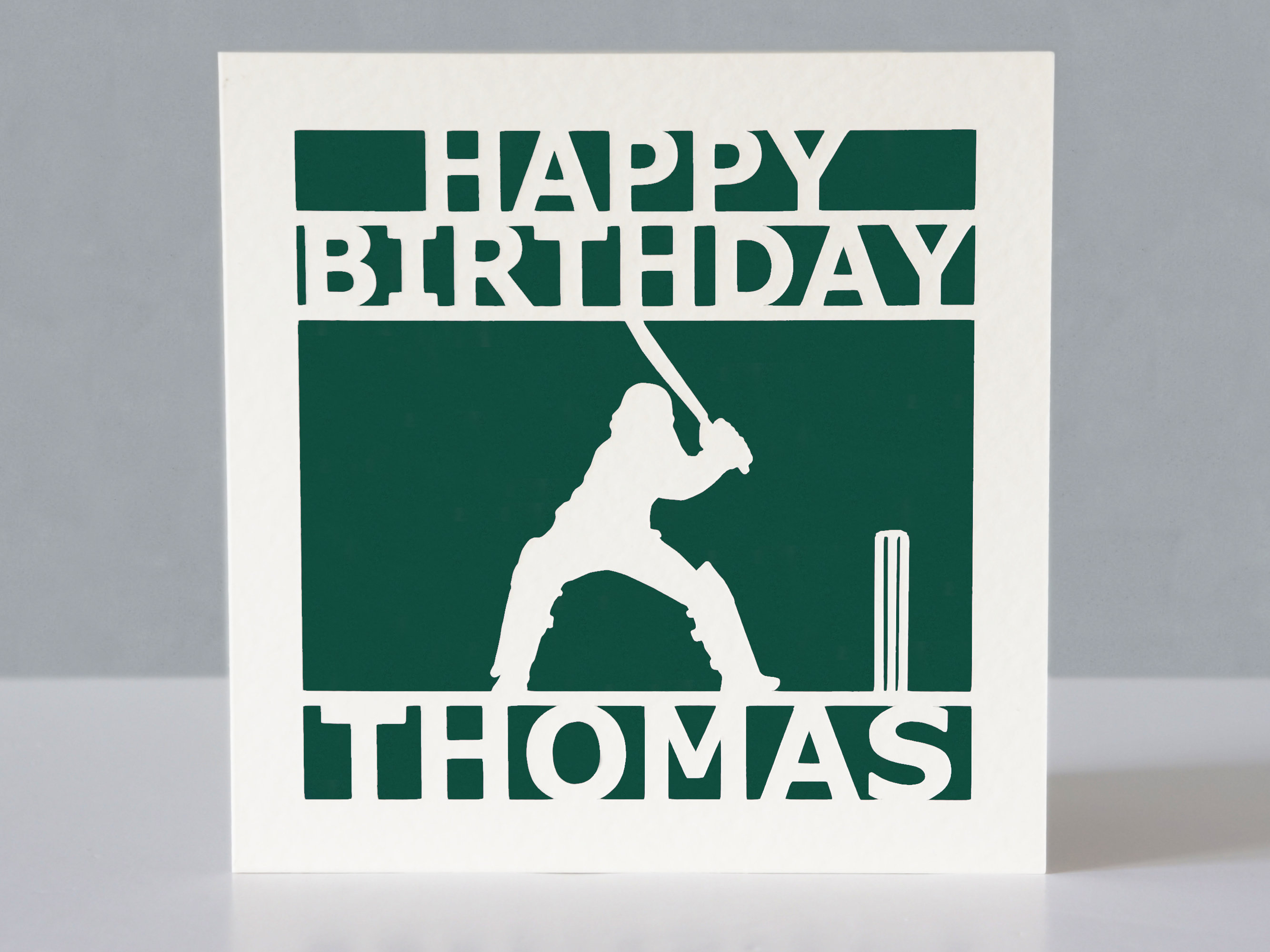 Personalised Cricket Birthday Card for Cricketer or Cricket Fan - Etsy UK