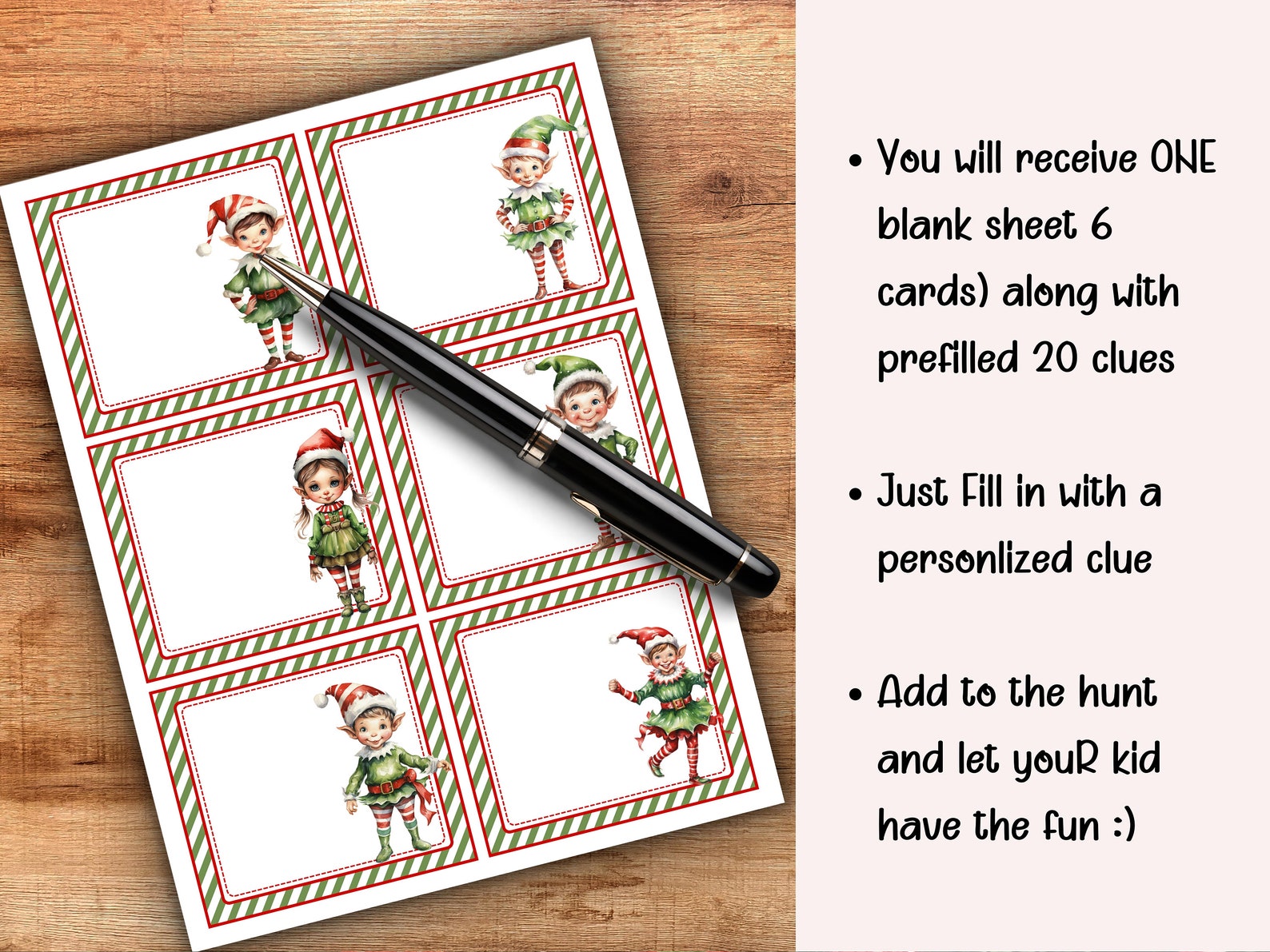 Elf Scavenger Hunt Elf Props Printable Elf Game - Etsy