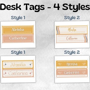 Desk Tags, Student Name Tag, Student Desk Labels, Student Name Labels ...